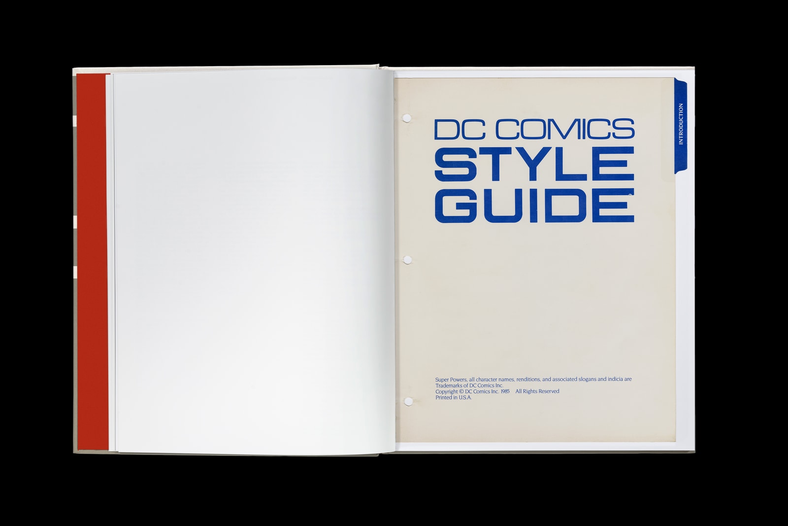 DC Comics Style Guide – Standards Manual